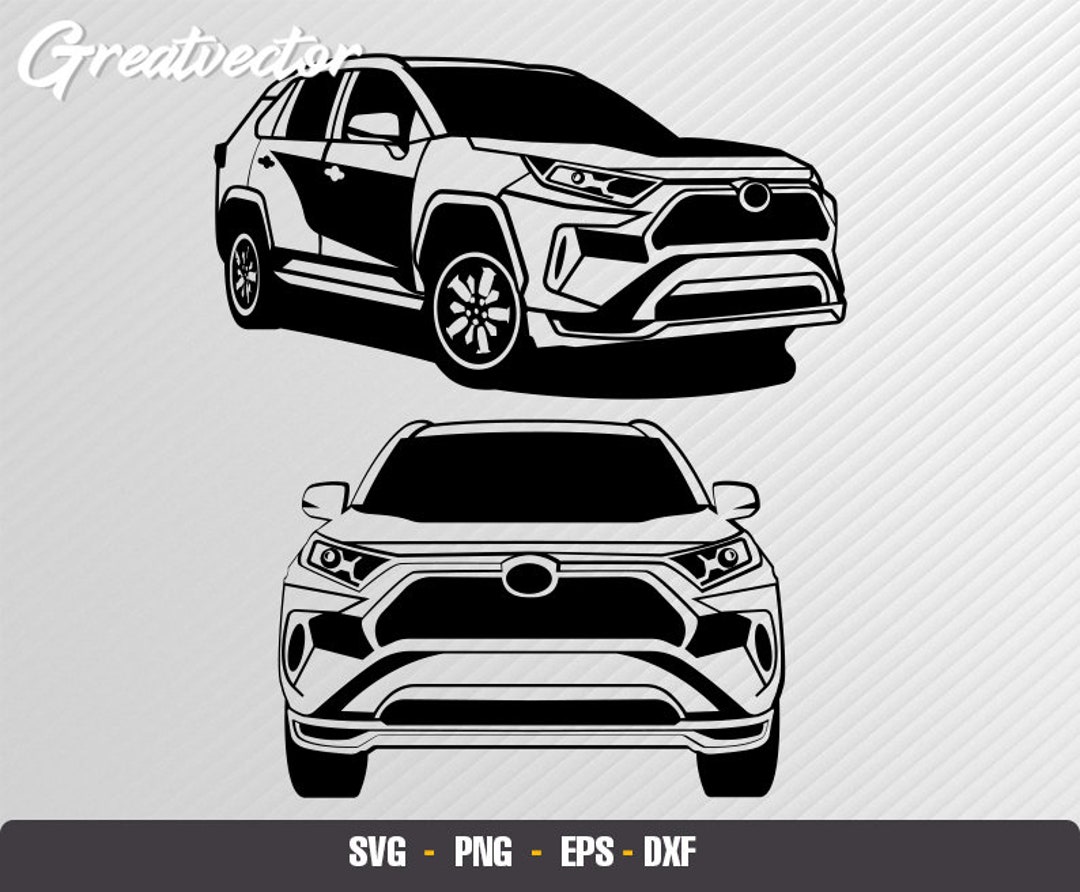 Rav 4 Suv L EPS - SVG - PNG - Dxf L Vector Art - Etsy