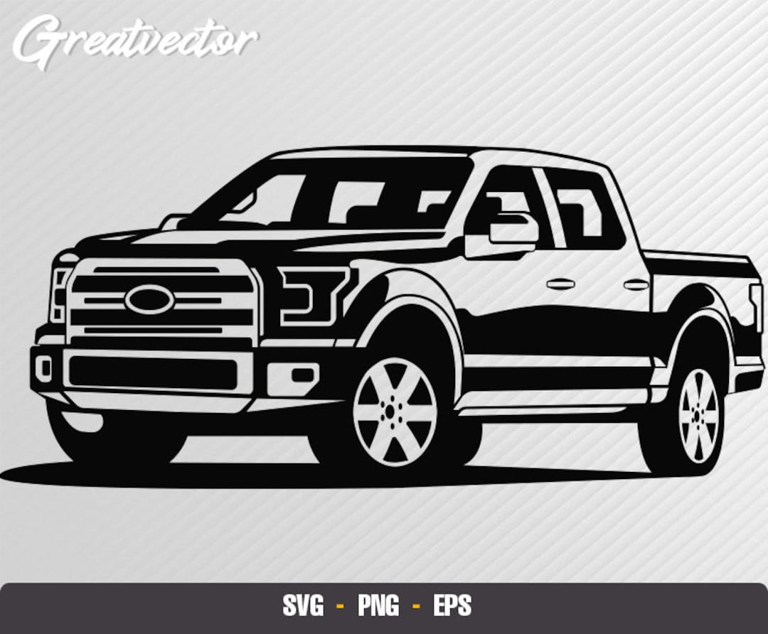 F150 2015 Pickup - Car Vector - Car Digital - Car Svg - F150 Raptor ...