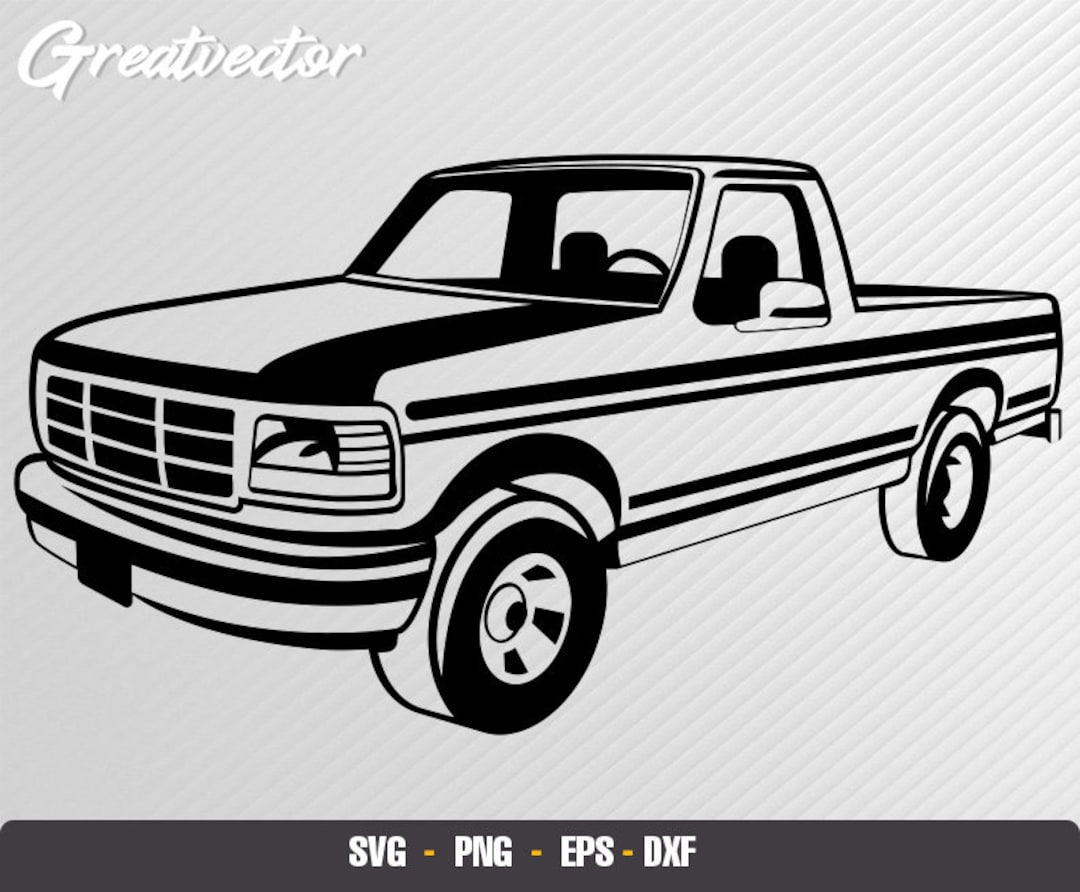 F150 1992 Pickup L EPS SVG PNG Dxf L Vector Art - Etsy