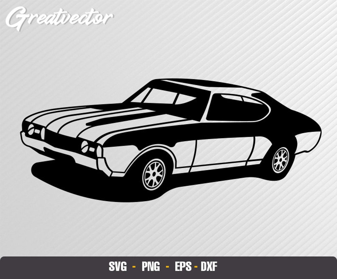 1968 Oldsmobile Cutlass L EPS - SVG - PNG - Dxf L Vector Art - Etsy
