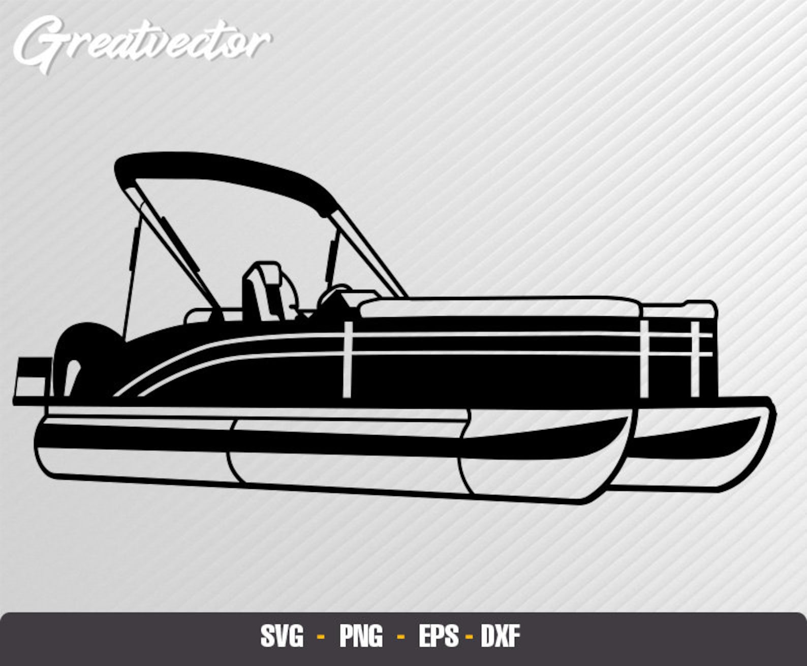 Pontoon Boat EPS - SVG - PNG Vector Art - Etsy