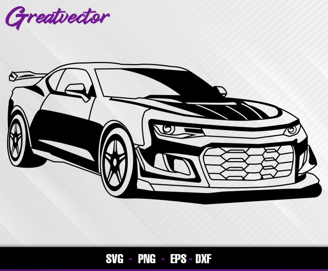 Camaro ZL1 L EPS - SVG - PNG - Dxf L Vector Art - Etsy