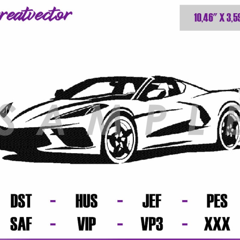 Corvette C8 Logo - Etsy