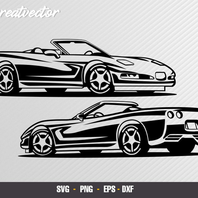 Corvette Wall Stencil - Etsy