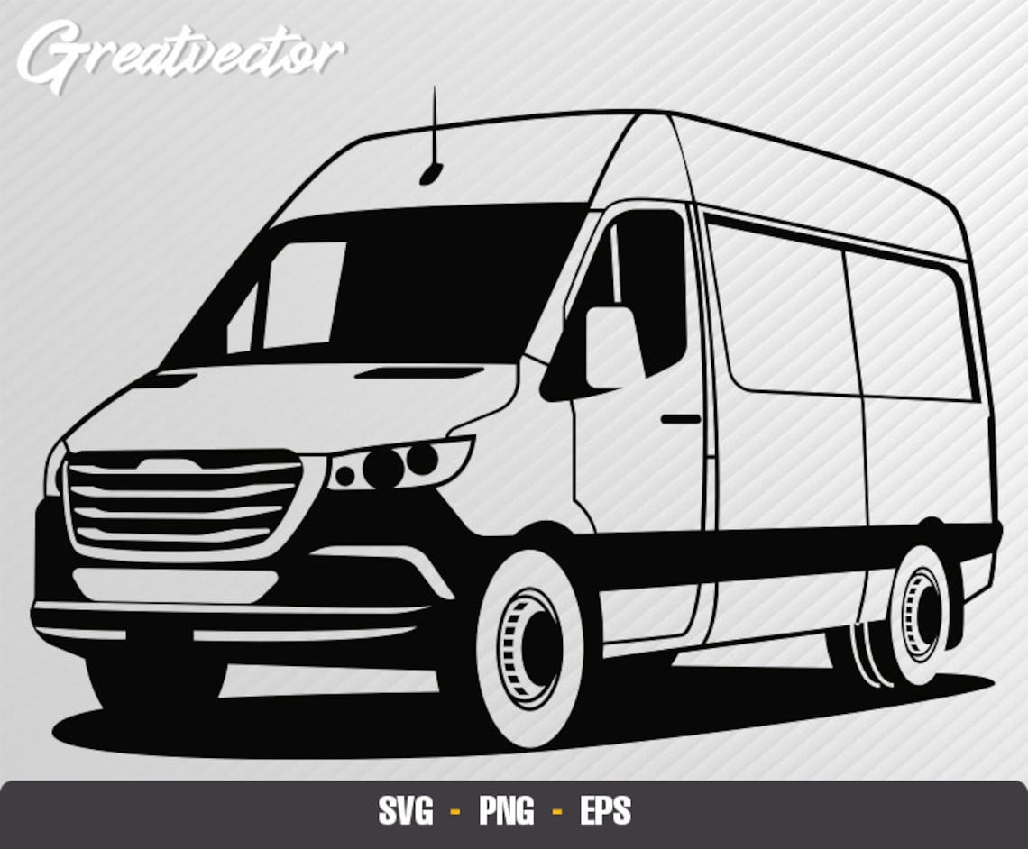 Sprinter Van SVG - EPS - PNG Vector File - Etsy