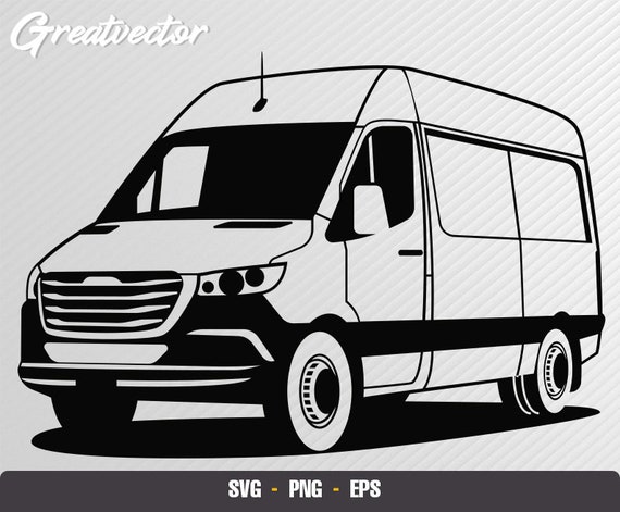 Sprinter Van SVG EPS PNG Vector File | Etsy