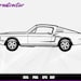 1968 Mustang GT390 Fastback L EPS - SVG - PNG - Dxf L Vector Art - Etsy