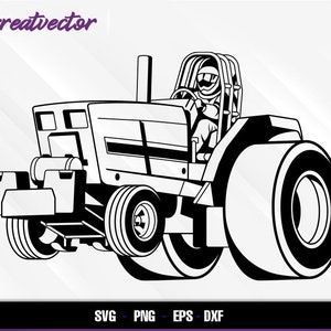 Pro Stock Tractor - Vector Art - Clip Art - Pulling Truck - EPS SVG DXF ...