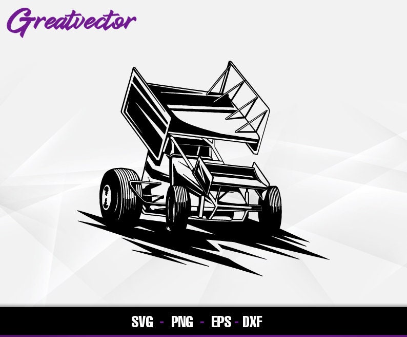 Sprint Car Racing Clipart