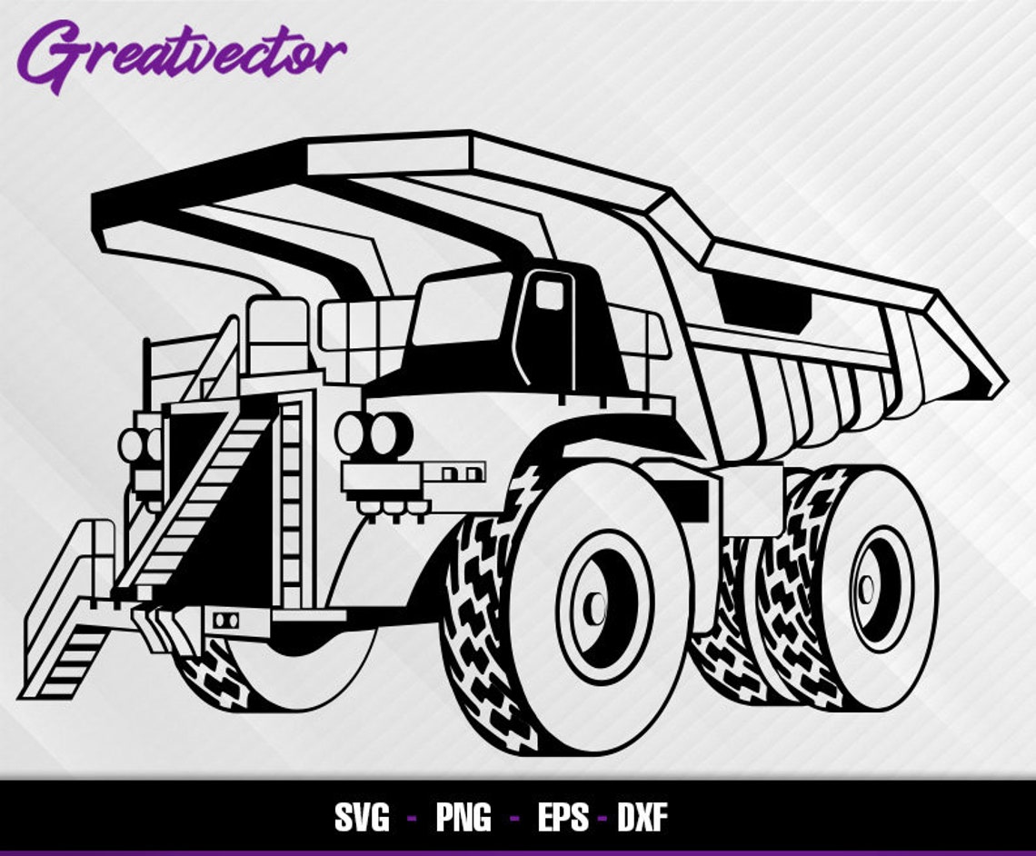 Cat Truck 793F L EPS - SVG - PNG - Dxf L Vector Art - Etsy