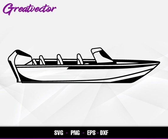Fish and Ski Boat L EPS SVG PNG Dxf L Vector Art - Etsy New Zealand