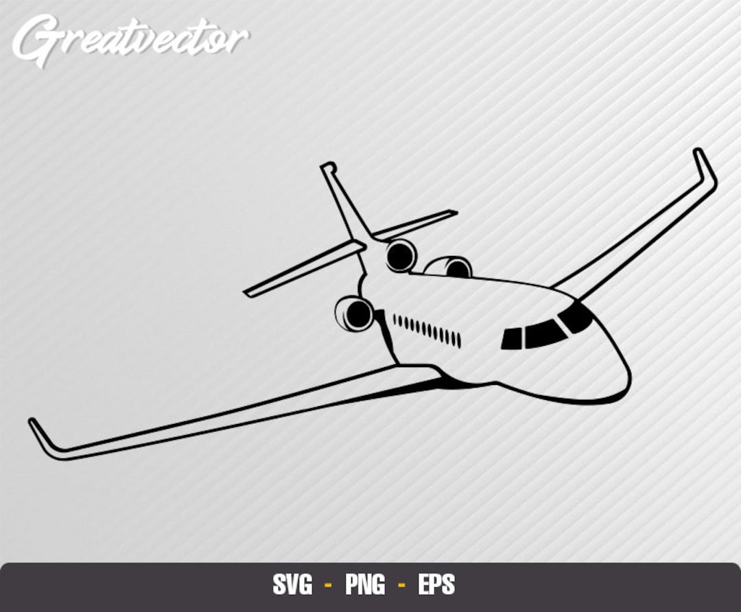 Jet Falcon 900 LX - EPS - SVG - Png - Vector File - Etsy