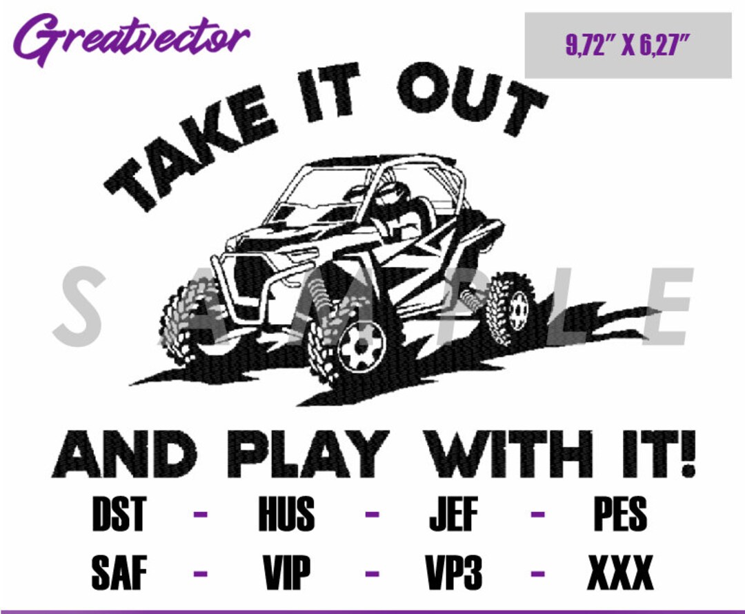Utv / Rzr L DST - PES - EXP L Embroidery Art - Etsy