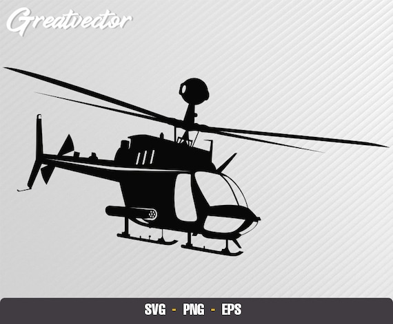 Kiowa Helicopter Silhouette