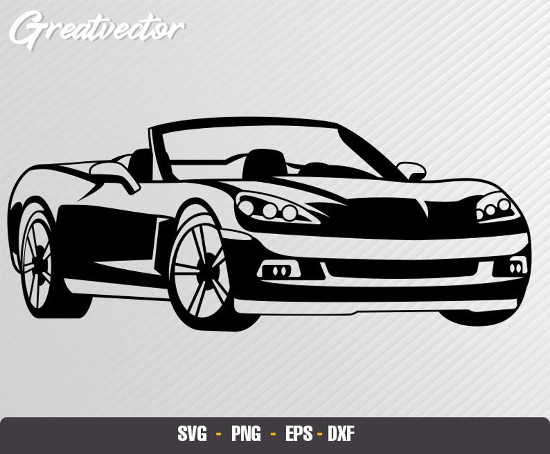 2008 Corvette C6 L EPS - SVG - PNG - Dxf L Vector Art - Etsy