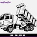Tipper Truck L EPS - SVG - PNG - Dxf L Vector Art - Etsy