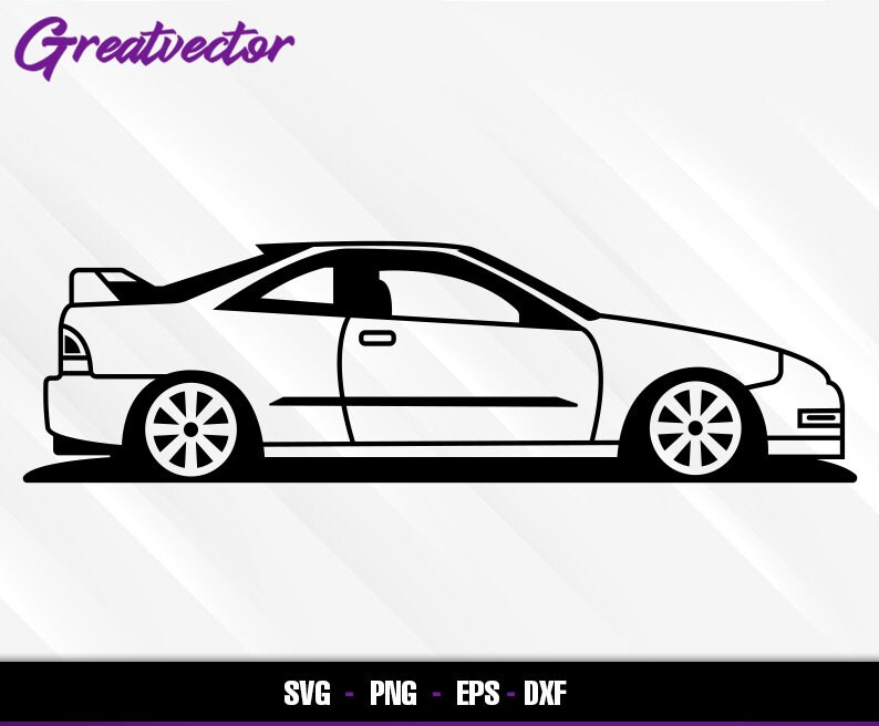 Card Making & Stationery Car svg eps png jpg Acura NSX svg Illustration ...