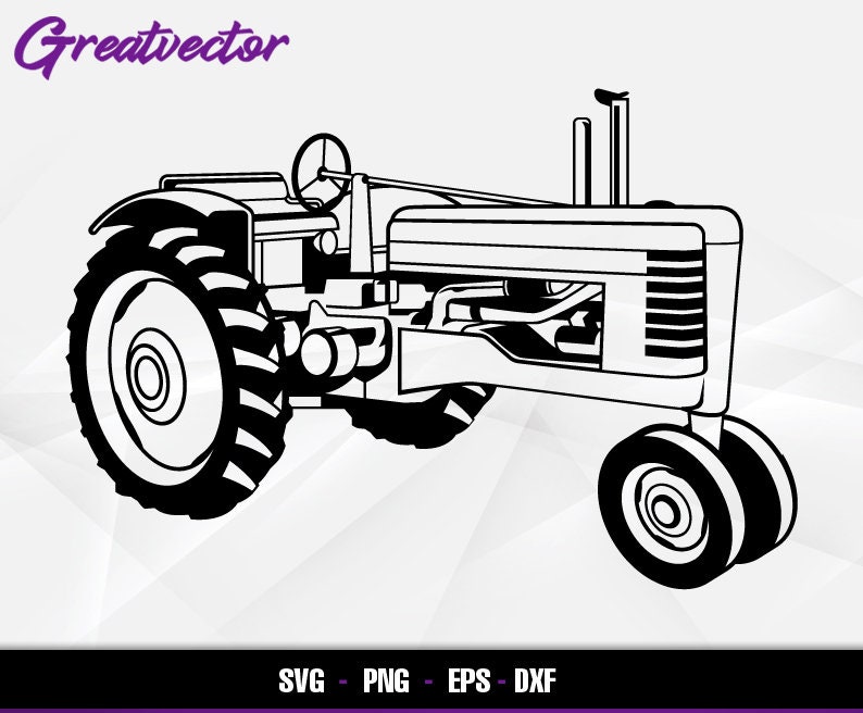 1941 Jd Model B Tractor L EPS SVG PNG Dxf L Vector Art - Etsy