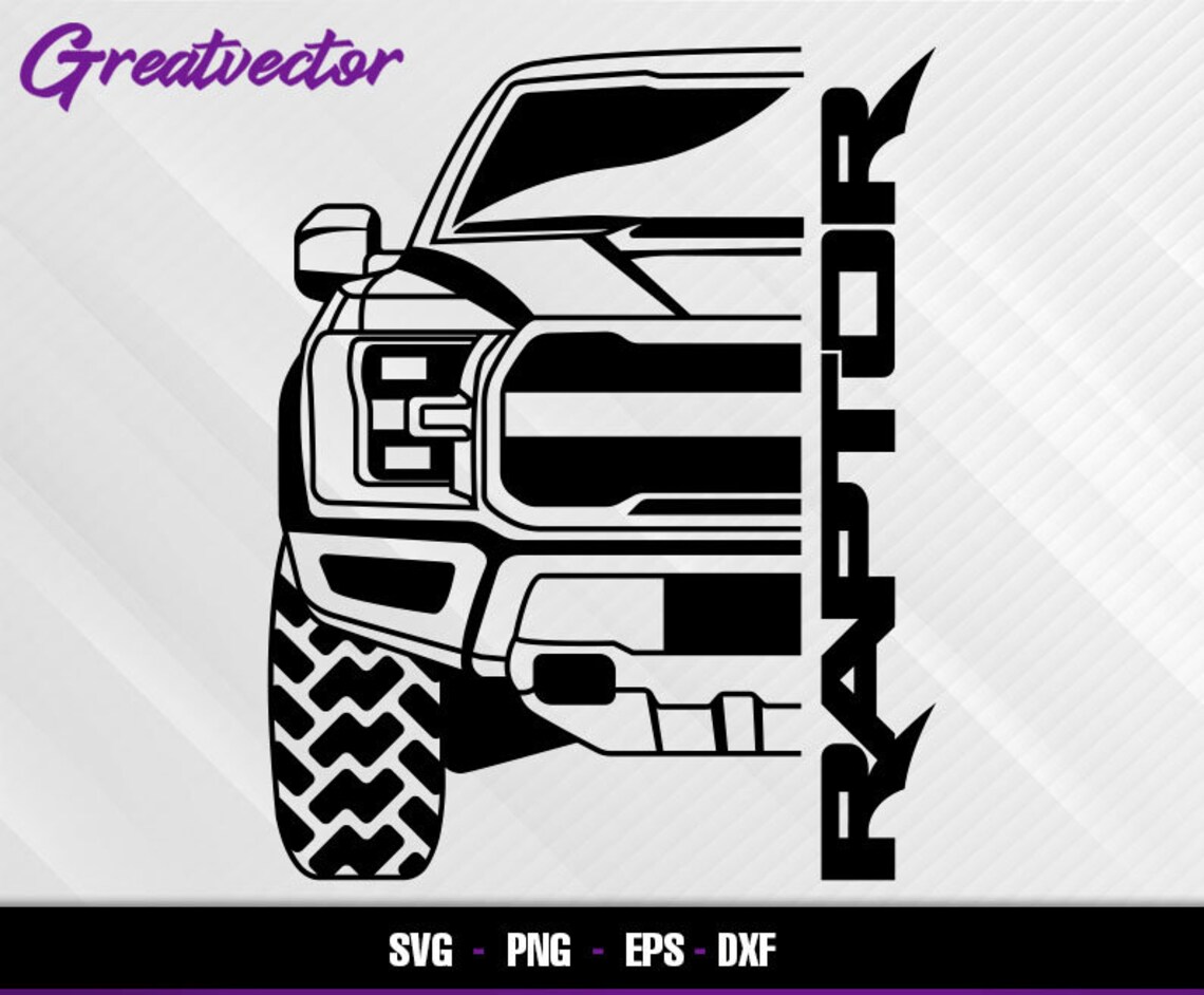 F Raptor Pickup L EPS SVG PNG Dxf L Vector Art - Etsy