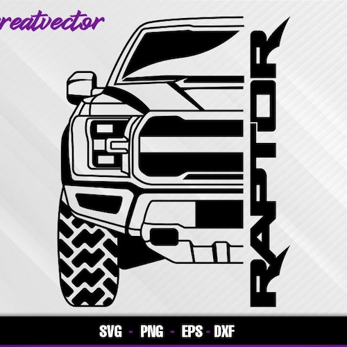 F Raptor Pickup L EPS SVG PNG Dxf L Vector Art - Etsy