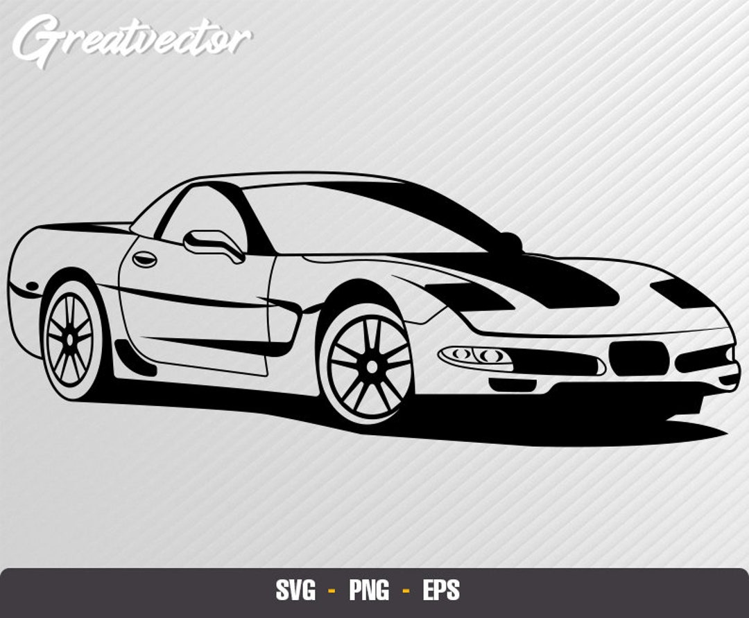 C5 Corvette 1997-2004 - EPS - SVG - PNG - Vector File - Etsy