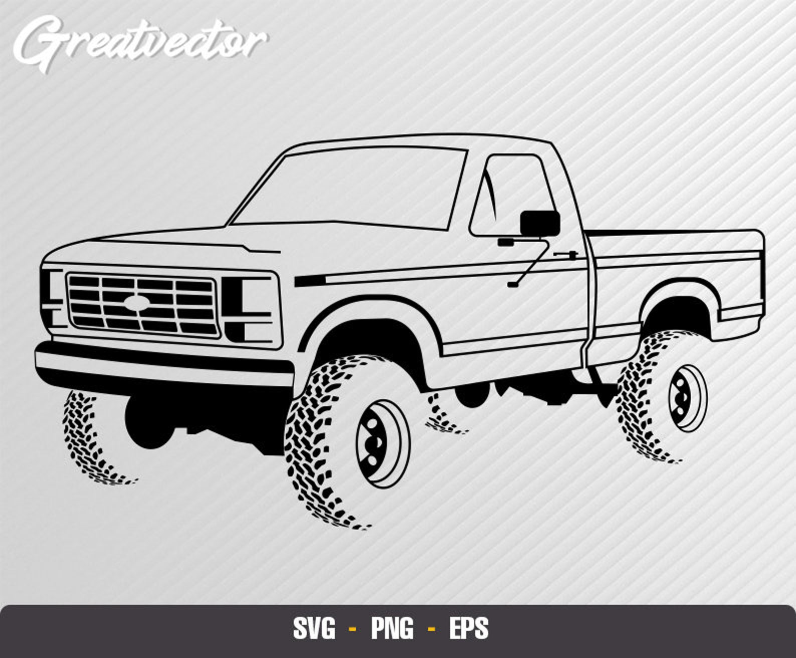 1986 F 150 vector F150 Pickup Car vector Car Digital | Etsy