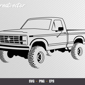 1986 F 150 Vector - F150 Pickup - Car Vector - Car Digital - Car Svg ...