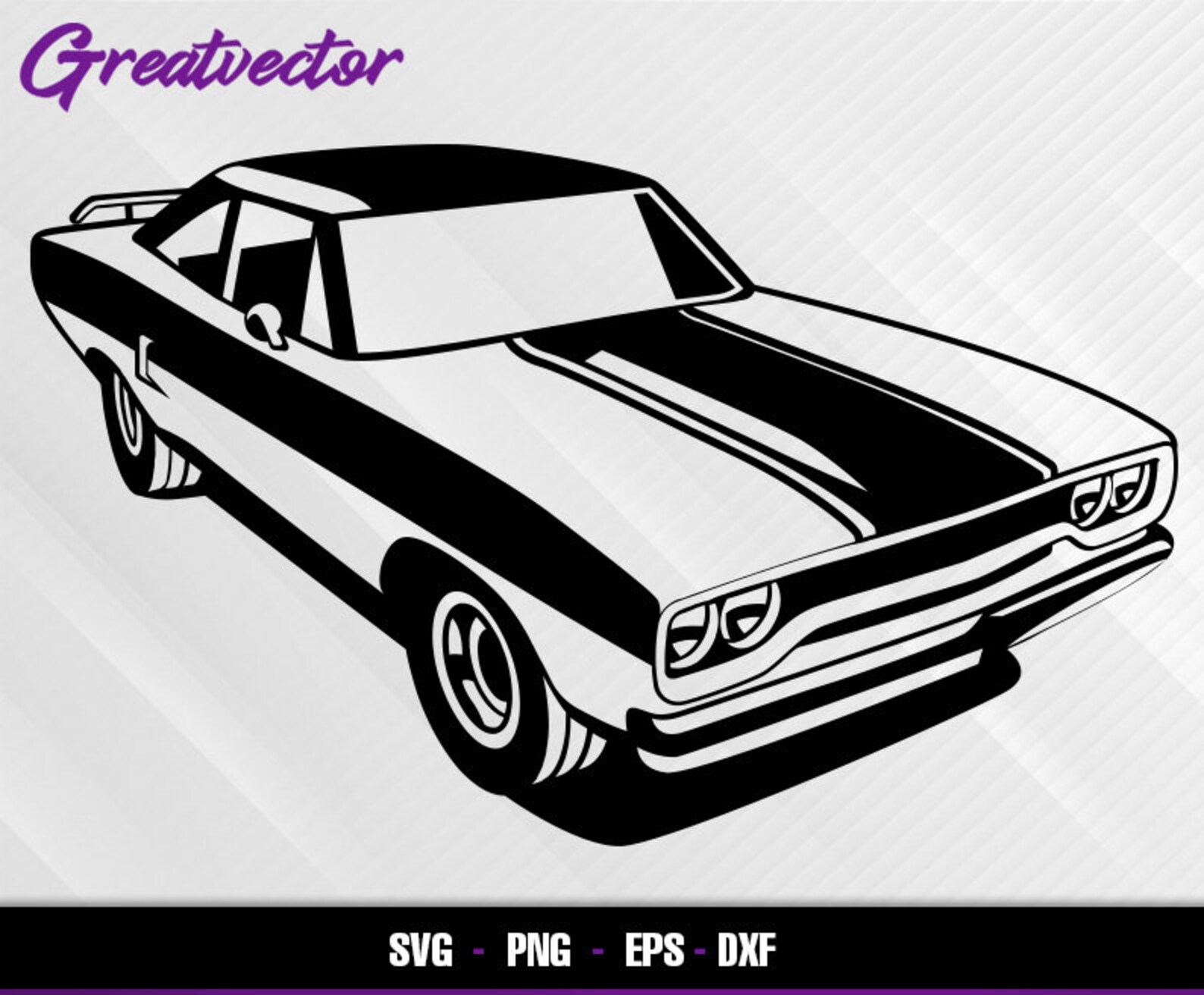 Plymouth Road Runner l EPS SVG PNG Dxf l Vector Art | Etsy