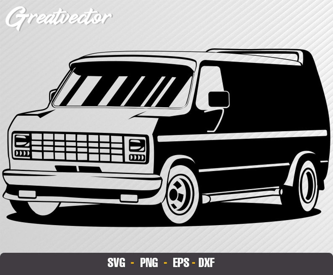 1986 F Econoline Van L EPS - SVG - PNG - Dxf L Vector Art - Etsy