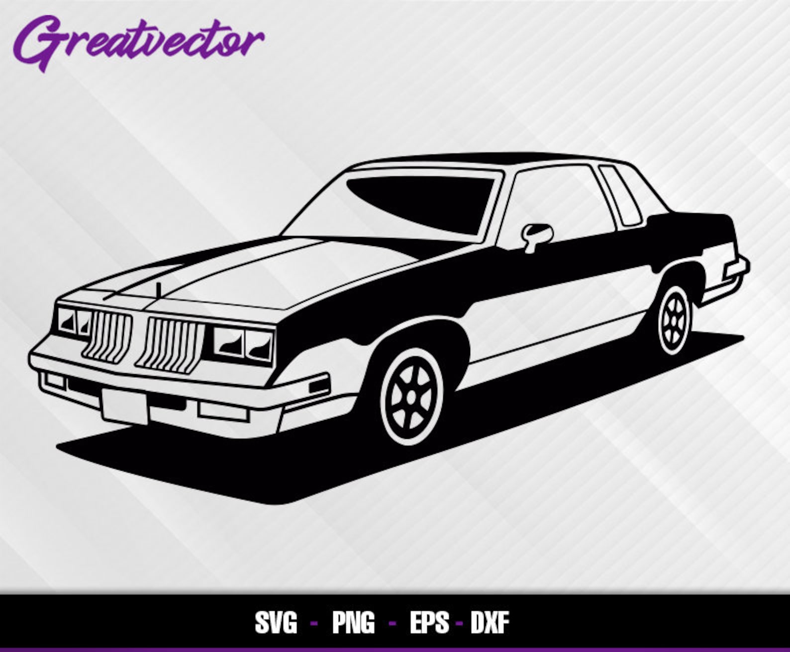 1983 Oldsmobile Cutlass Supreme L EPS - SVG - PNG - Dxf L Vector Art - Etsy