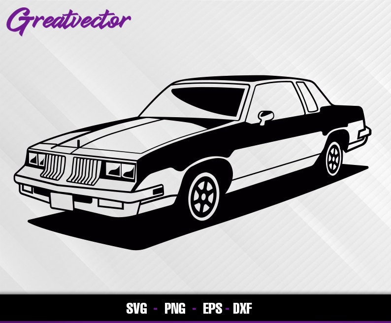 1983 Oldsmobile Cutlass Supreme L EPS SVG PNG Dxf L - Etsy