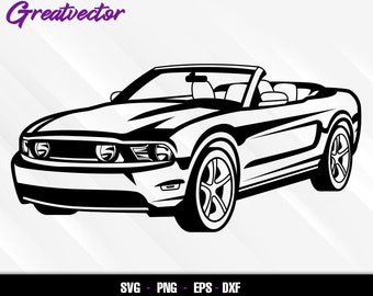 Fox Body Mustang Gt L EPS SVG PNG Dxf L Vector Art | Etsy
