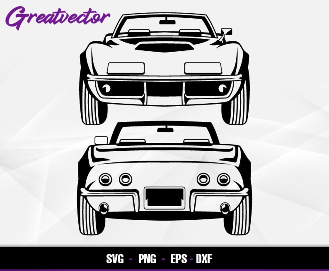 1969 Corvette L EPS - SVG - PNG - Dxf L Vector Art - Etsy
