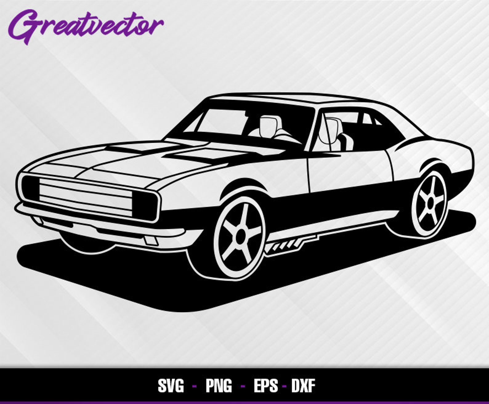 Camaro 1967 l EPS SVG PNG Dxf l Vector Art - Etsy España