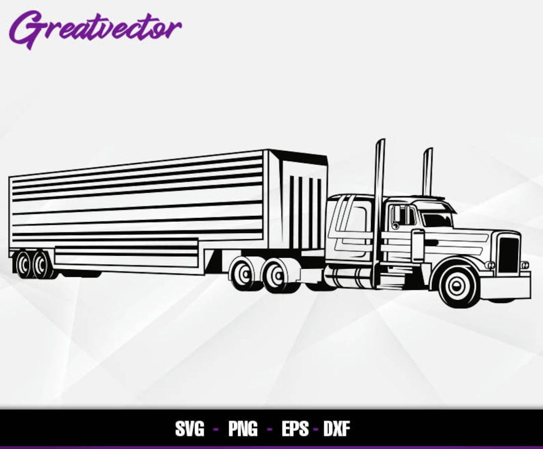 Livestock Trailer Truck L EPS - SVG - PNG - Dxf L Vector Art - Etsy