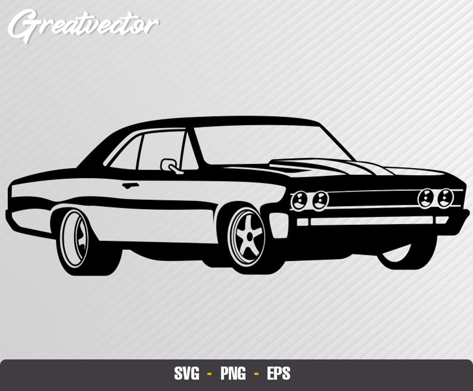1967 Chevelle Ss 427 Supercharged L EPS - SVG - PNG L Vector Art - Etsy UK