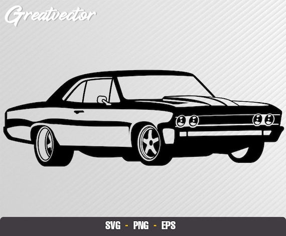 1967 Chevelle ss 427 Supercharged l EPS SVG PNG l Vector - Etsy España