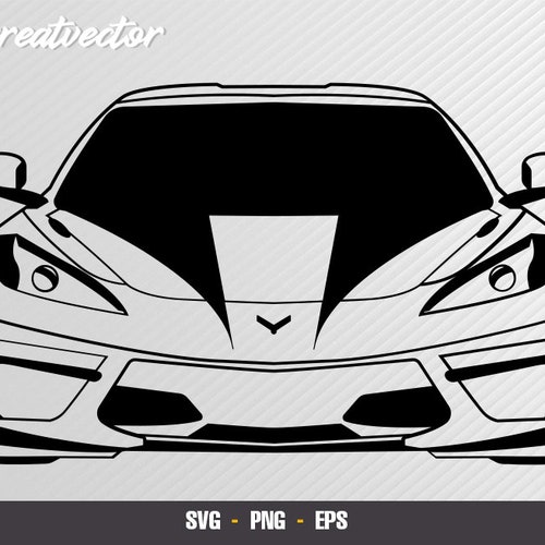 Corvette Convertible C8 2021 EPS SVG PNG Dxf Vector - Etsy UK