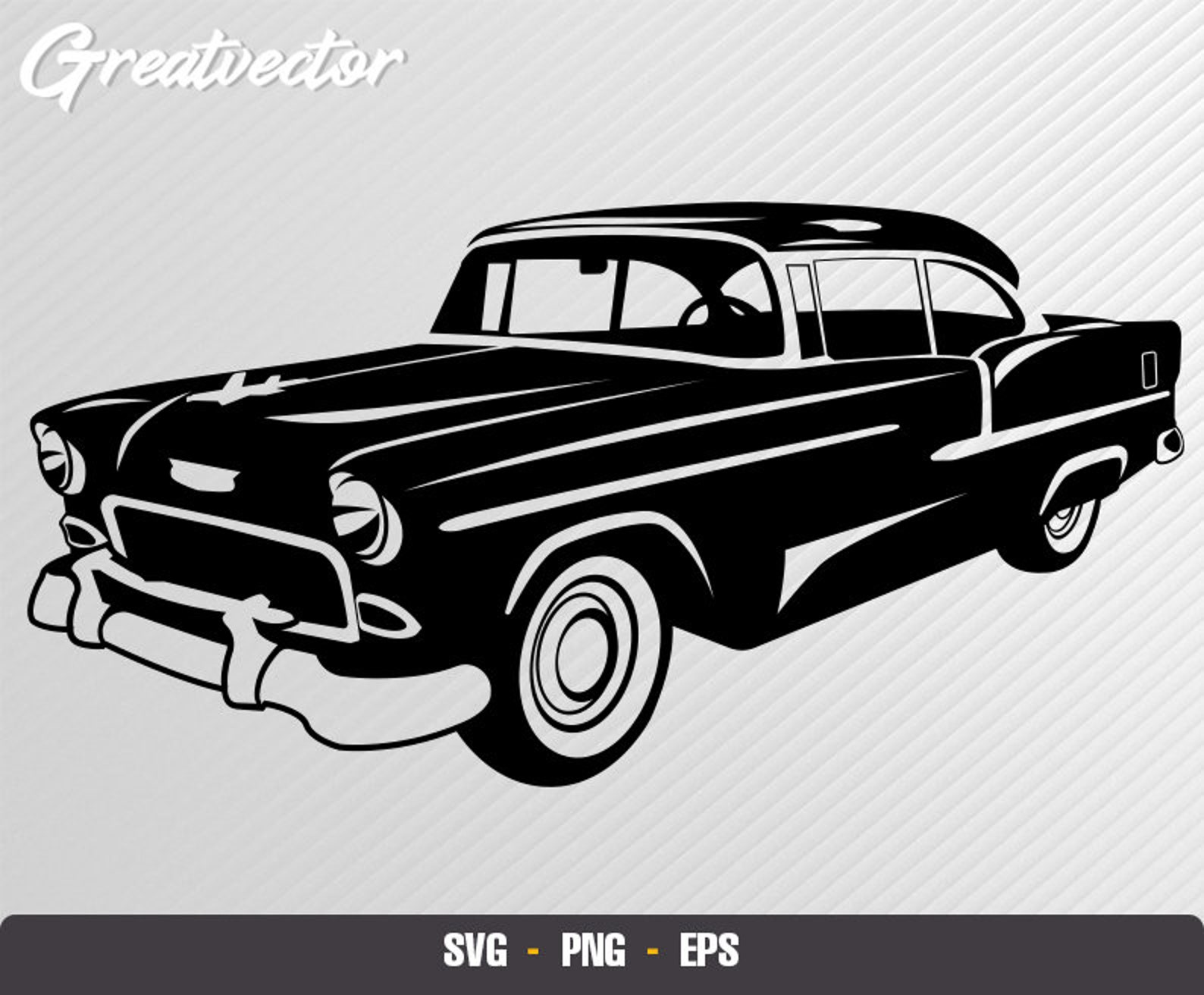 Chevy Bel Air 1955 l SVG EPS PNG l | Etsy