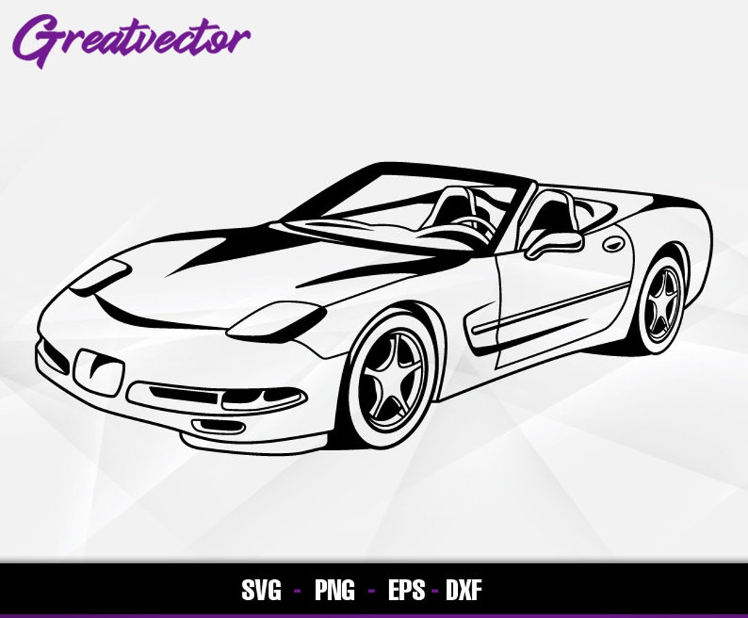 1997 Corvette L EPS - SVG - PNG - Dxf L Vector Art - Etsy