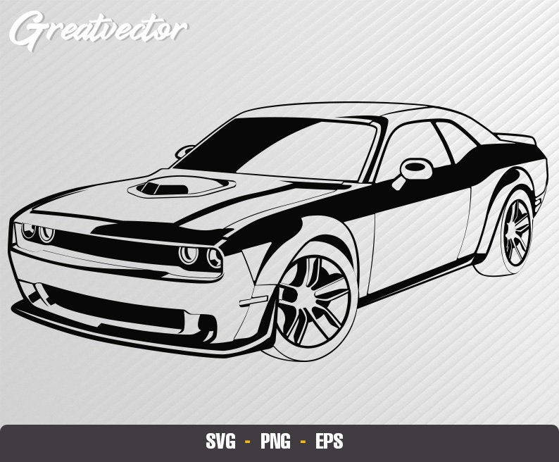 Dodge Challenger Logo Vector