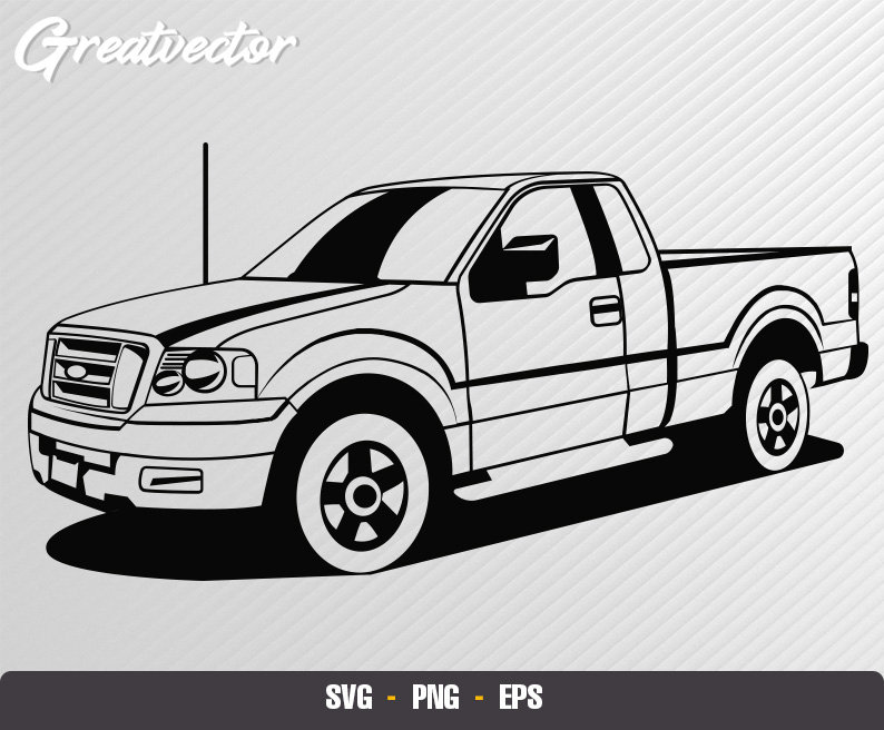 2005 f 150 xl F150 Pickup Car vector Car Digital Car svg | Etsy