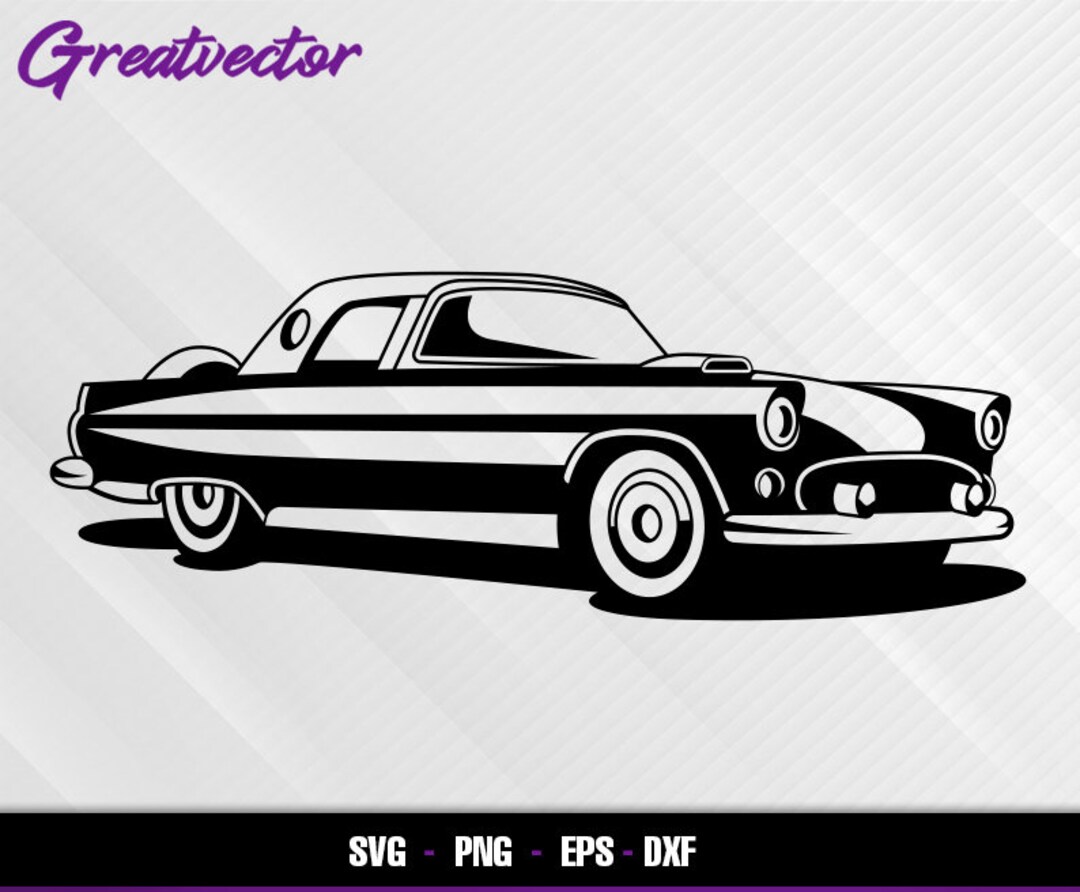 1956 Thunderbird L EPS - SVG - PNG - Dxf L Vector Art - Etsy