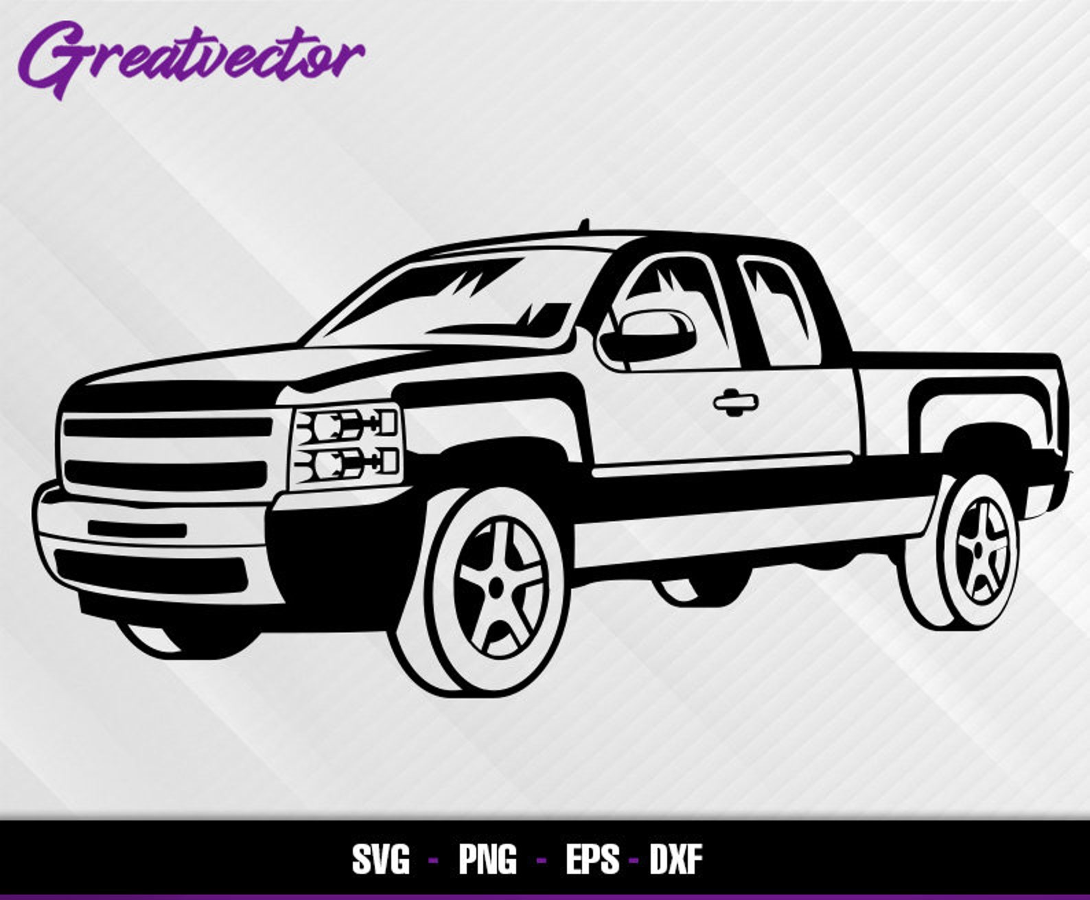 2010 Chevrolet Silverado 1500 L EPS SVG PNG Dxf L Vector - Etsy