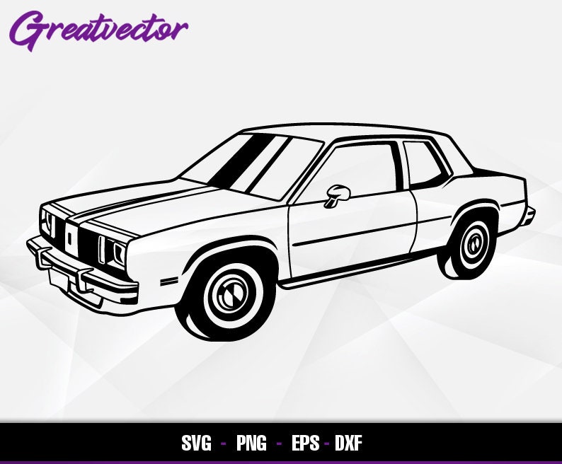 Oldsmobile Omega Coupe L EPS - SVG - PNG - Dxf L Vector Art - Etsy