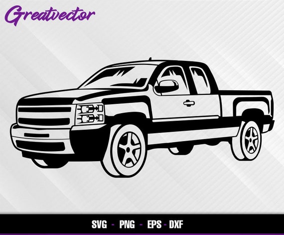 2010 Silverado Pick up 1500 L EPS SVG PNG Dxf L Vector - Etsy