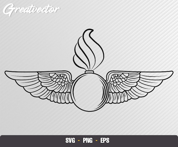 Aviation Ordnance Insignia EPS SVG PNG Vector File - Etsy