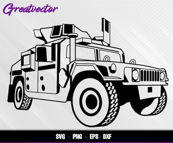 Hmmwv Humvee M1046 l EPS SVG PNG Dxf l Vector Art - Etsy Schweiz