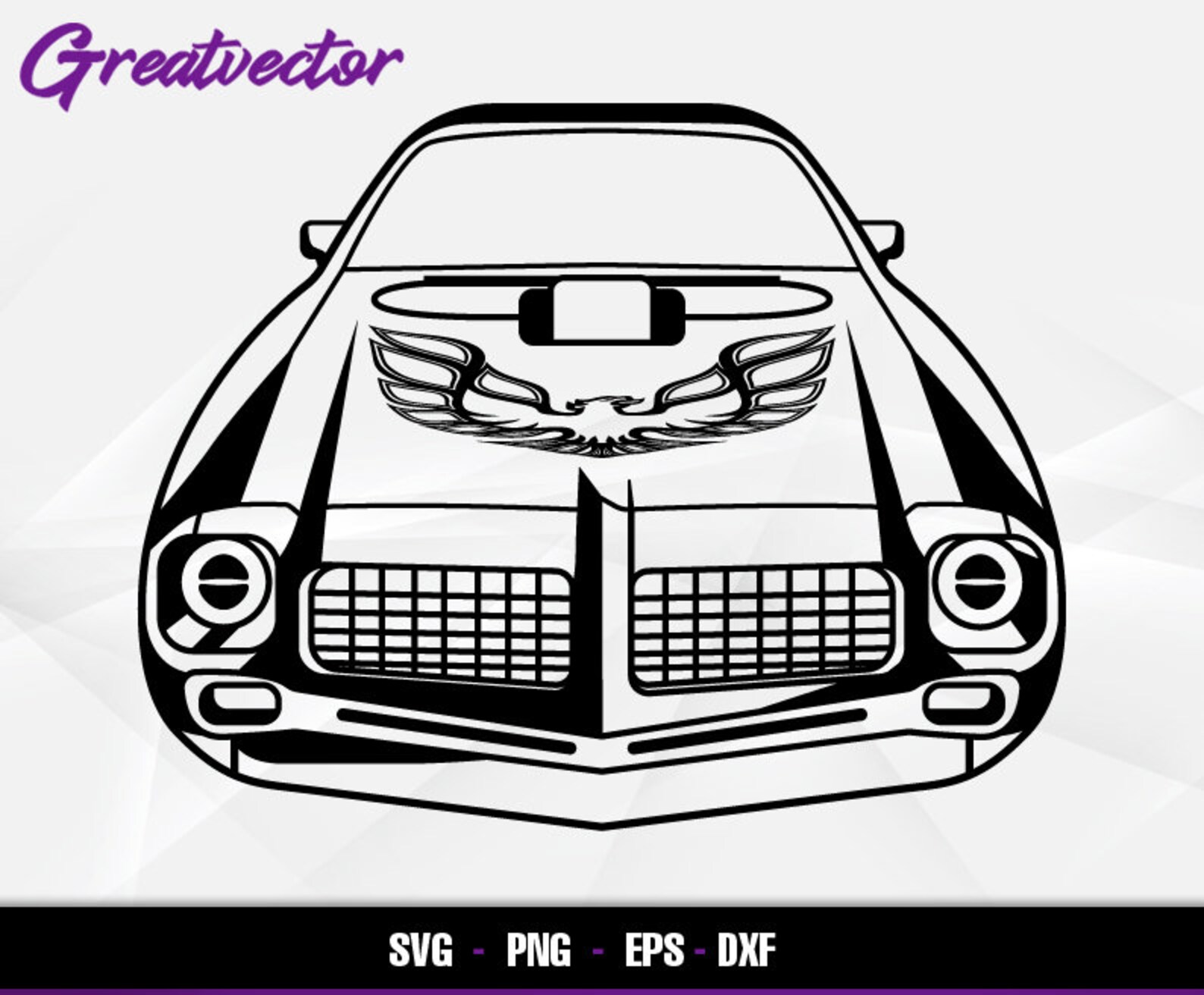 1973 Pontiac Firebird Trans Am L EPS - SVG - PNG - Dxf L Vector Art - Etsy