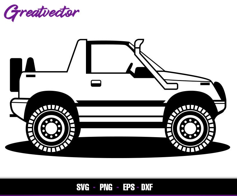 Sidekick - Tracker off Road L EPS - SVG - PNG - Dxf L Vector Art - Etsy ...